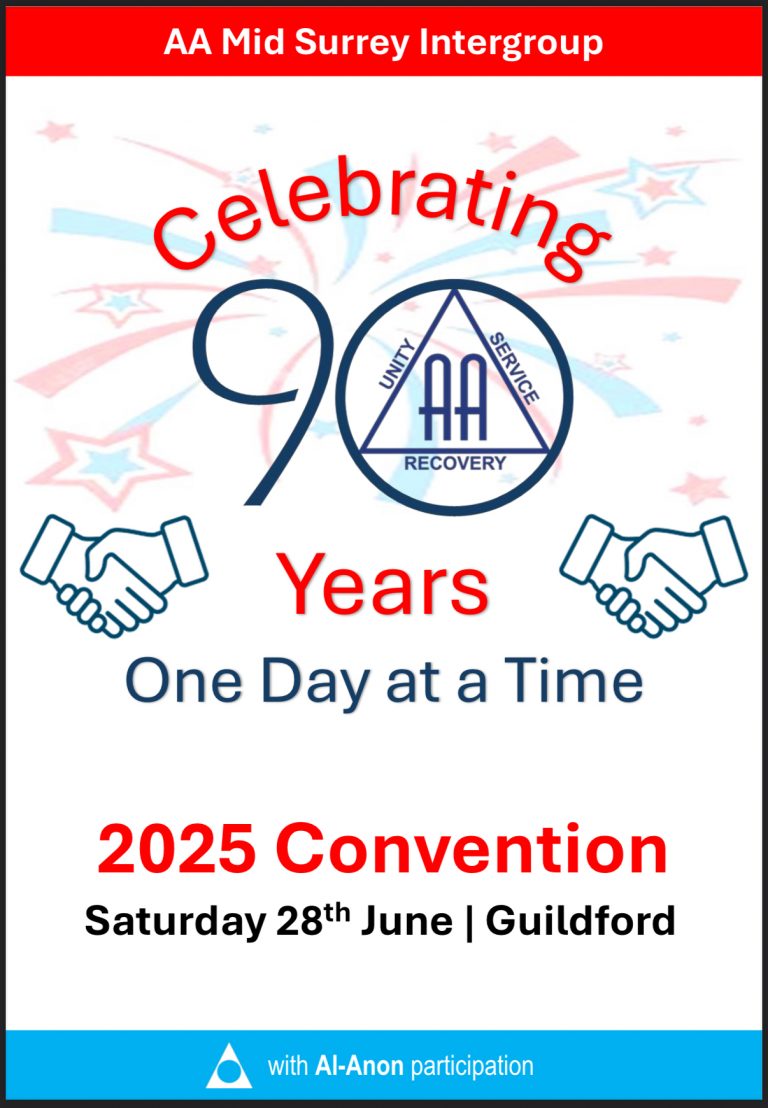 MSIG Celebrating 90 Years Convention - Mid Surrey Intergroup